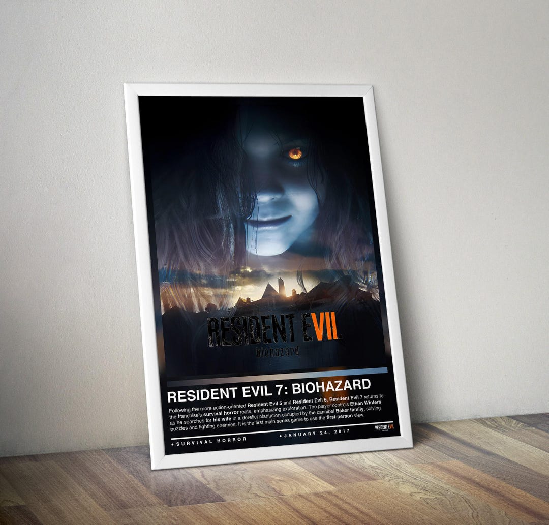 Resident Evil 7 Poster | Resident Evil Print | Gaming Poster | 4 Colors ...