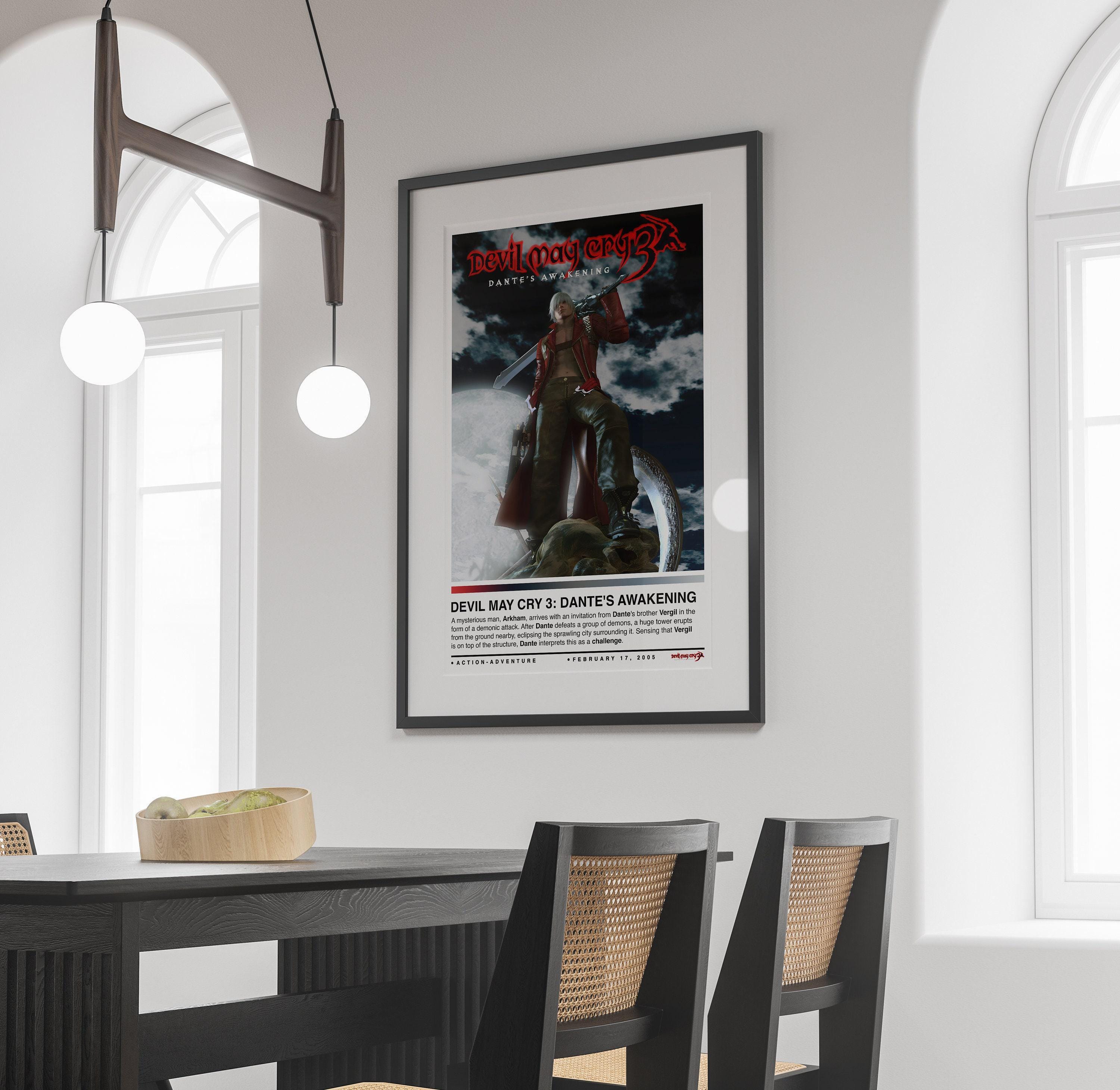 Devil May Cry 3 Poster Print | Devil May Cry Cover | Gaming Poster, 4 ...