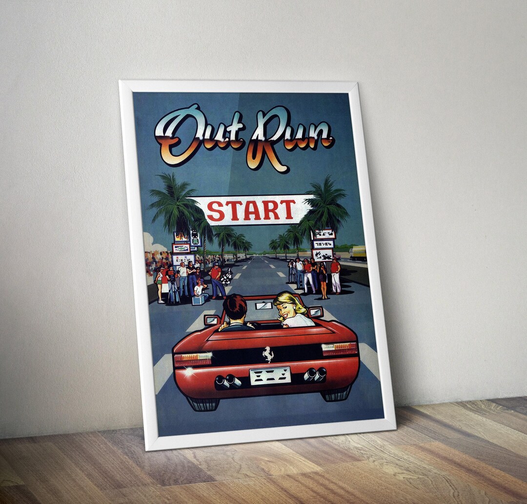 Out Run Poster | Gaming Poster | Out Run Prints | Video Game Posters ...