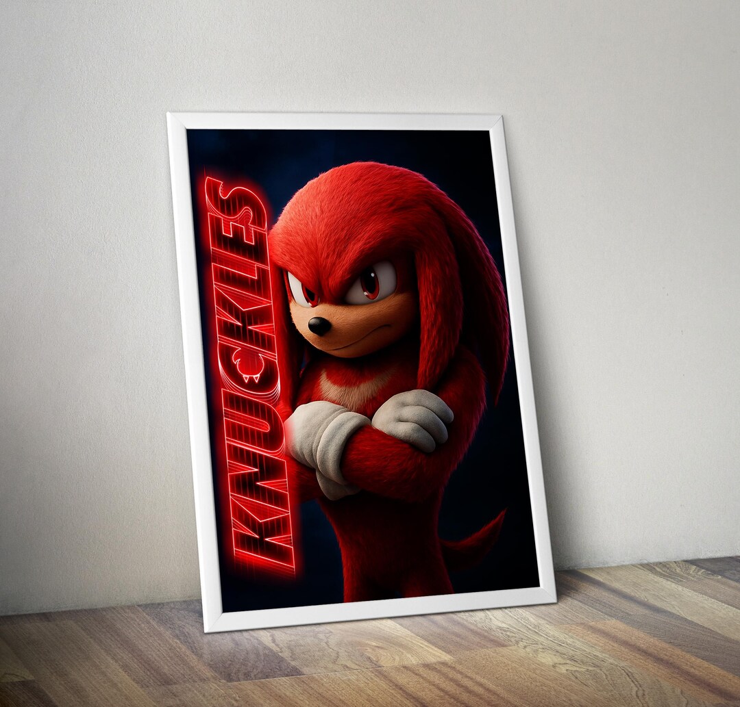 Ekidne Knuckles Poster | Gaming Poster | Sonic Prints | Video Game ...