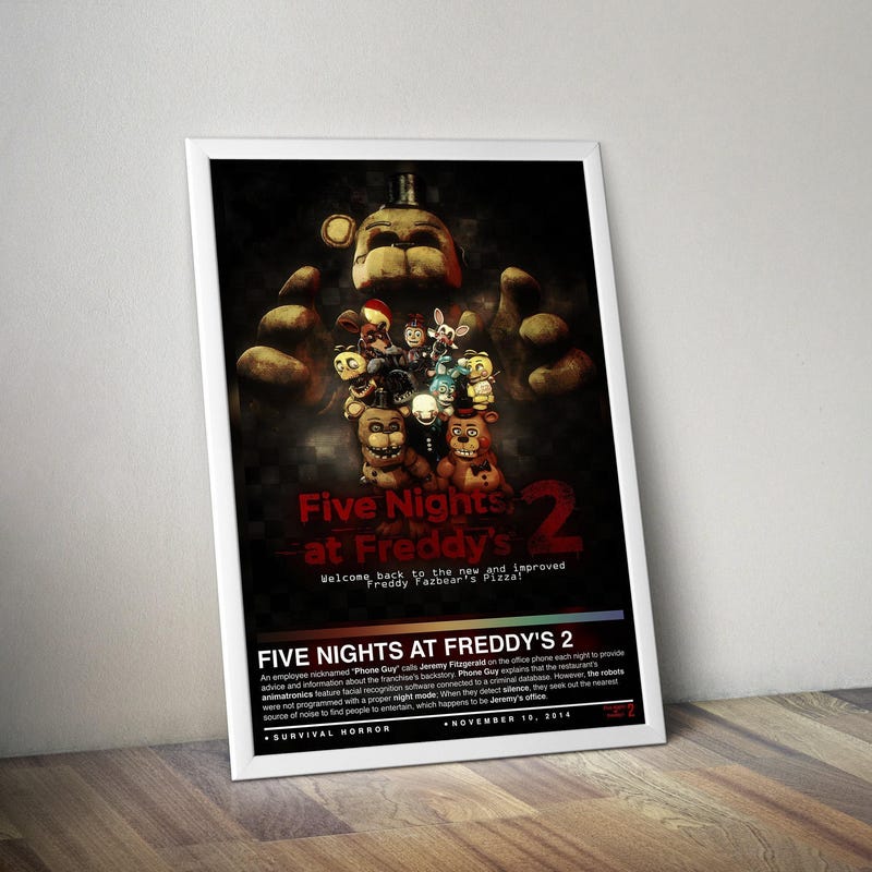 Five Nights at Freddys 2 Poster - Etsy