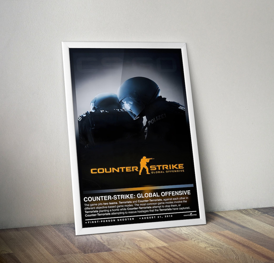 Counter Strike Global Offensive Poster | Counter Strike Poster | 4 ...