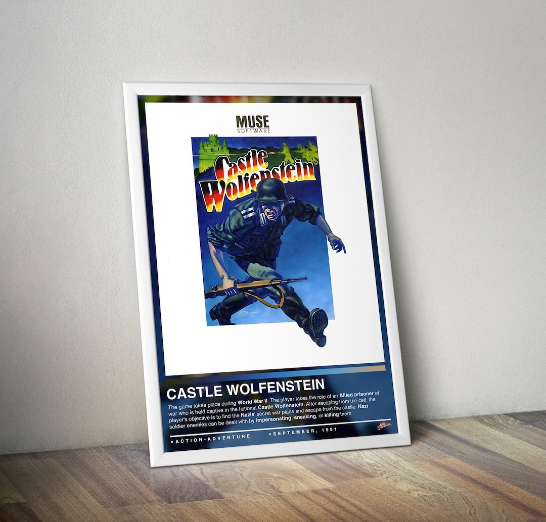 Castle Wolfenstein 1981 Poster Print | Gaming Poster | 4 Colors ...
