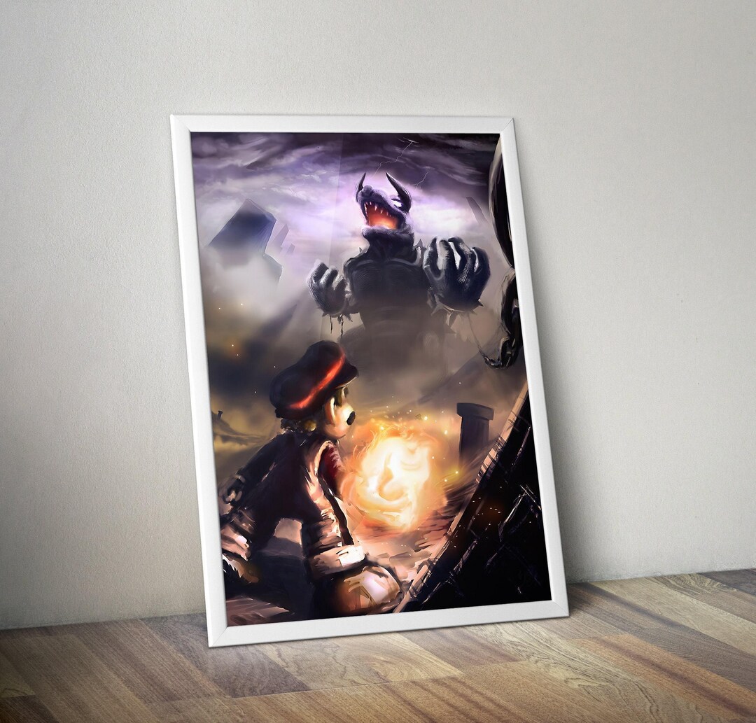 Super Mario Poster | Super Mario Prints | Retro Game Poster | Video ...