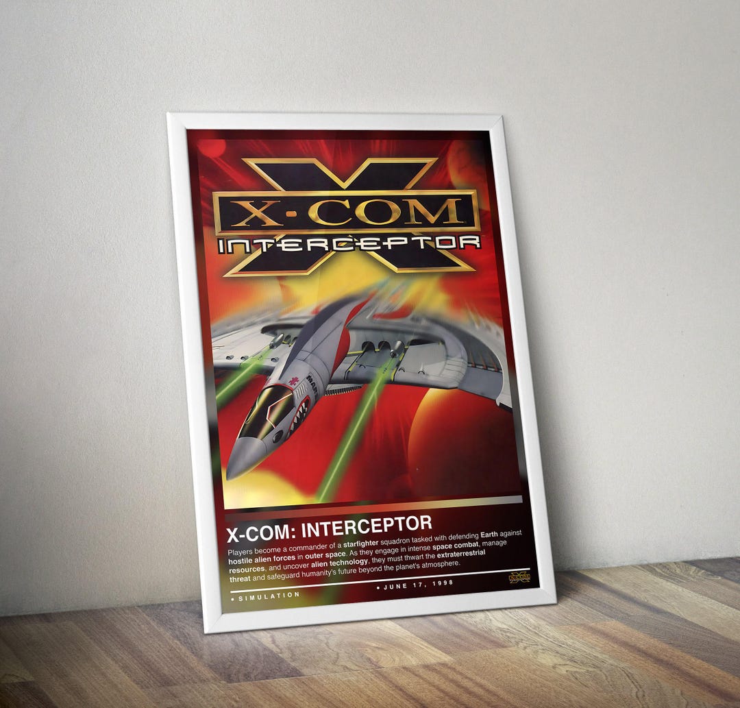XCOM Interceptor Poster Print | XCOM Poster | Gaming Poster | 4 Colors ...