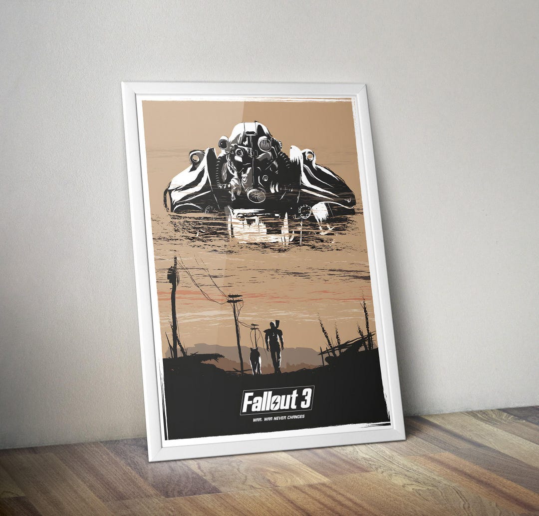 Fallout 3 Poster | Fallout Prints | the Lone Wanderer | Gaming Posters ...
