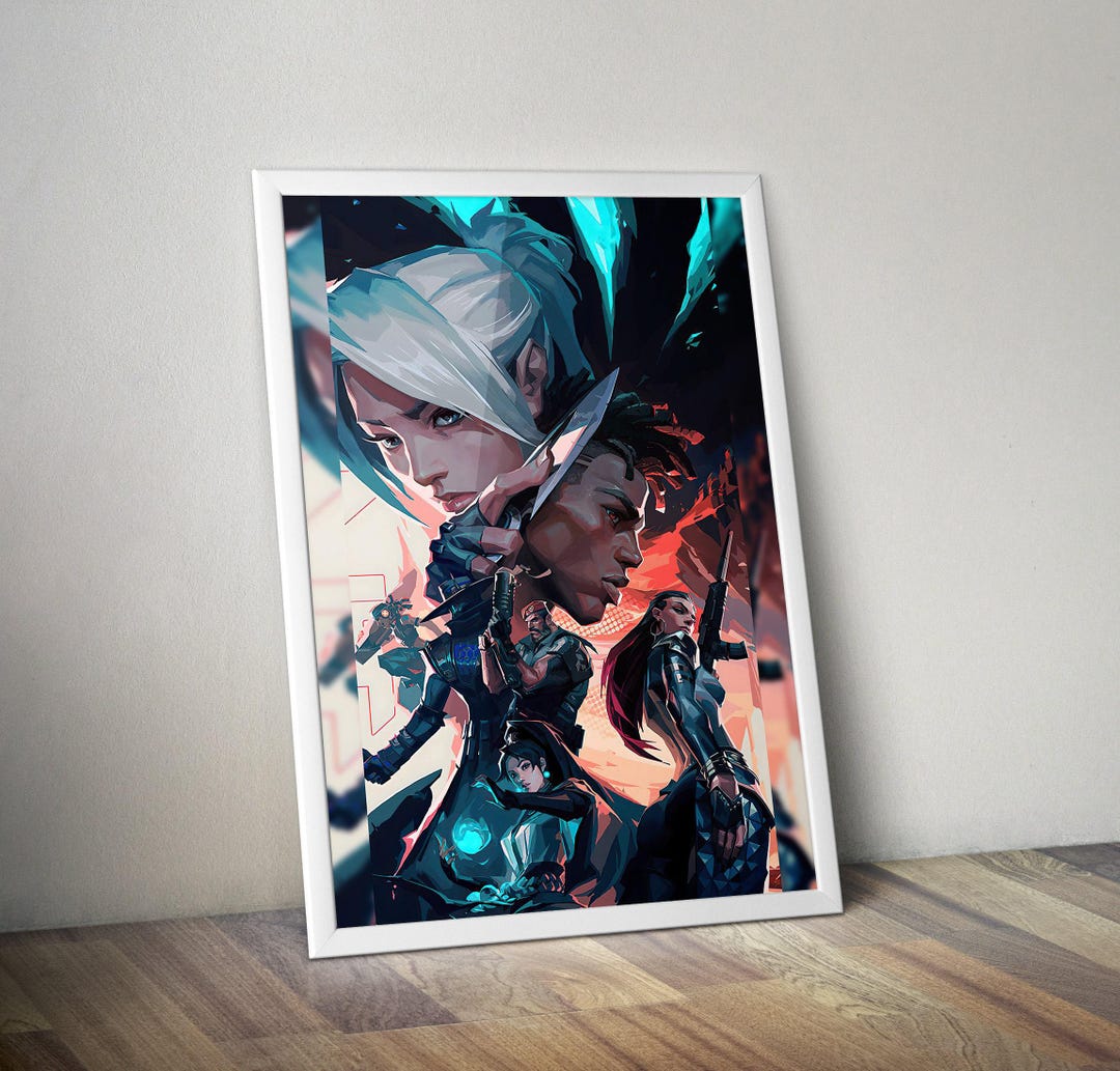 Valorant Poster | Gaming Poster | Valorant Print | FPS Game Poster ...
