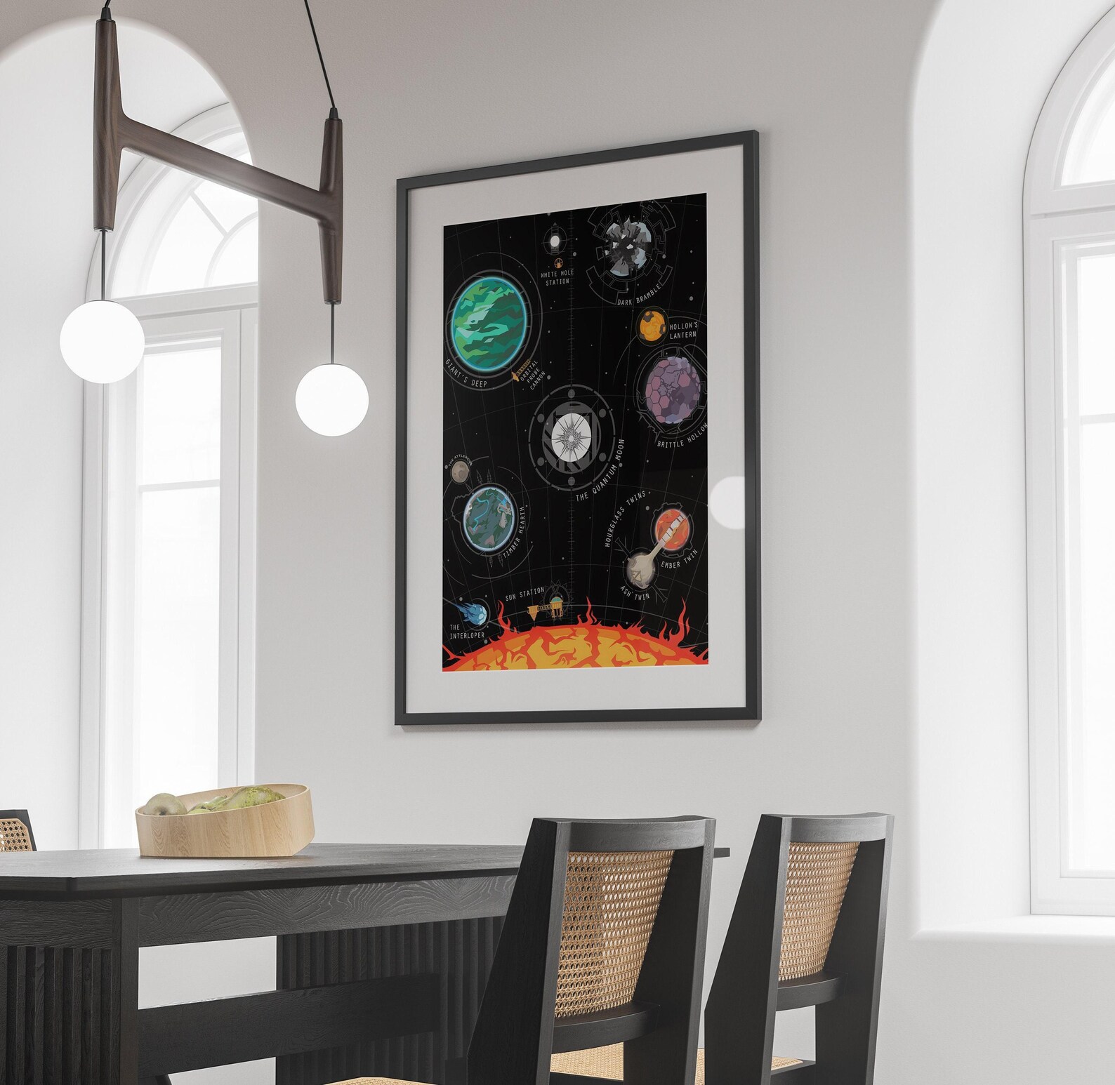 Outer Wilds System Poster | Giant Deep Poster | the Quantum Moon Poster ...