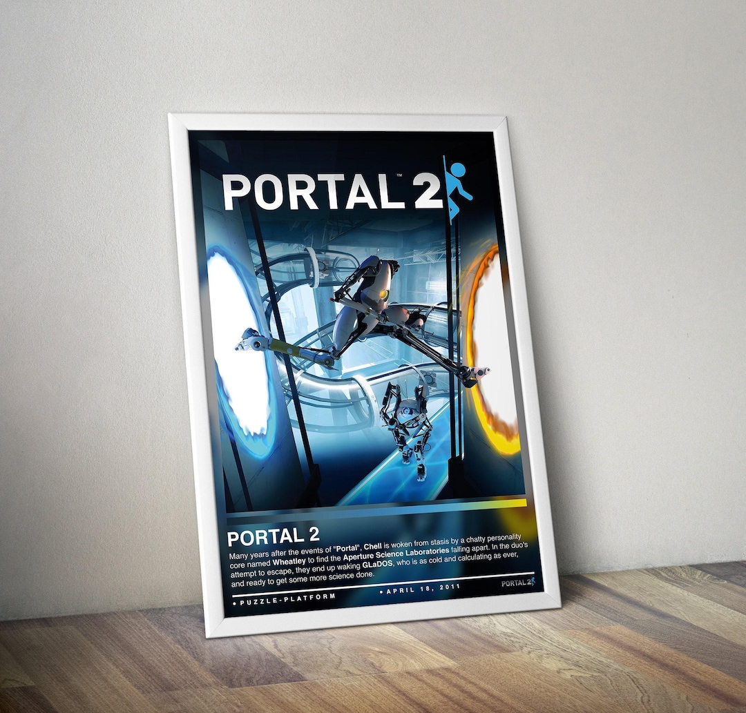 Portal 2 Poster Print | Gaming Cover | Gaming Poster | 4 Colors ...