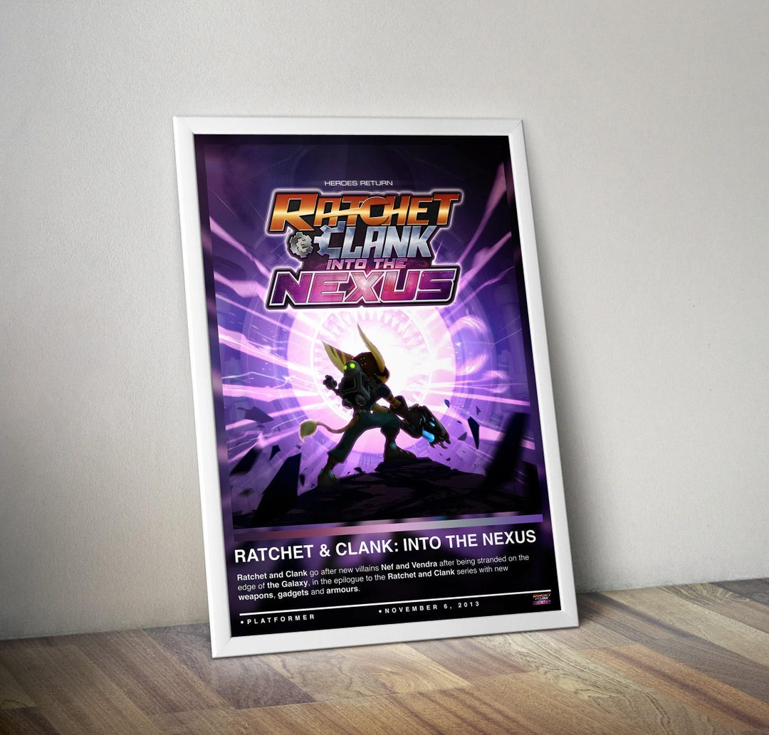 Ratchet and Clank Into the Nexus Poster | Gaming Poster | 4 Colors ...
