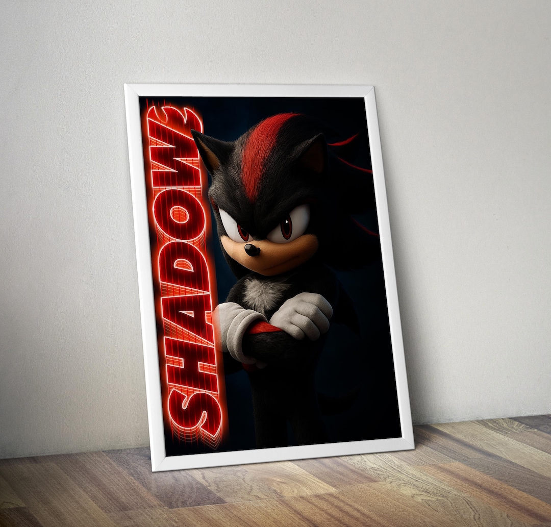 Shadow the Hedgehog Poster | Gaming Poster | Sonic Prints | Video Game ...