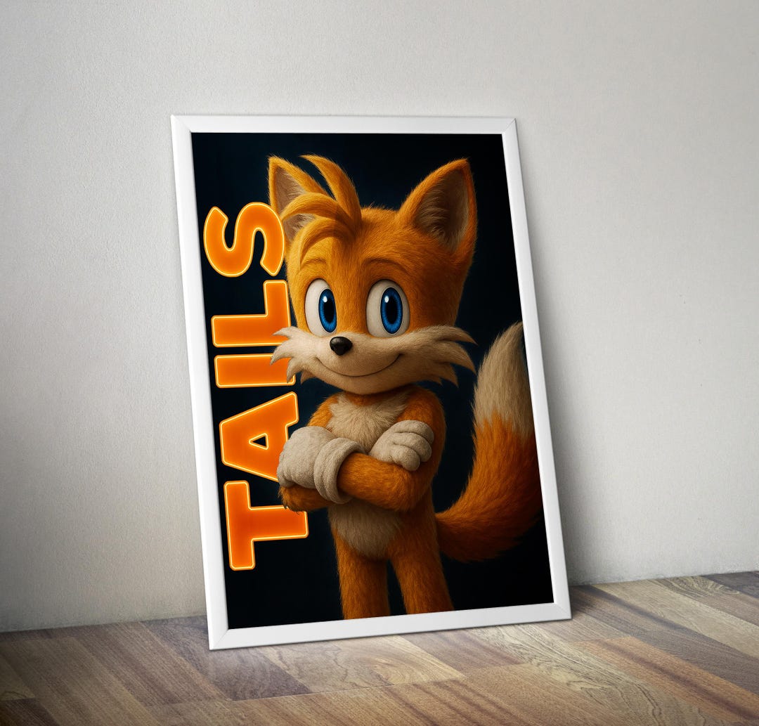 Miles Tails Prower Poster | Gaming Poster | Sonic Prints | Video Game ...
