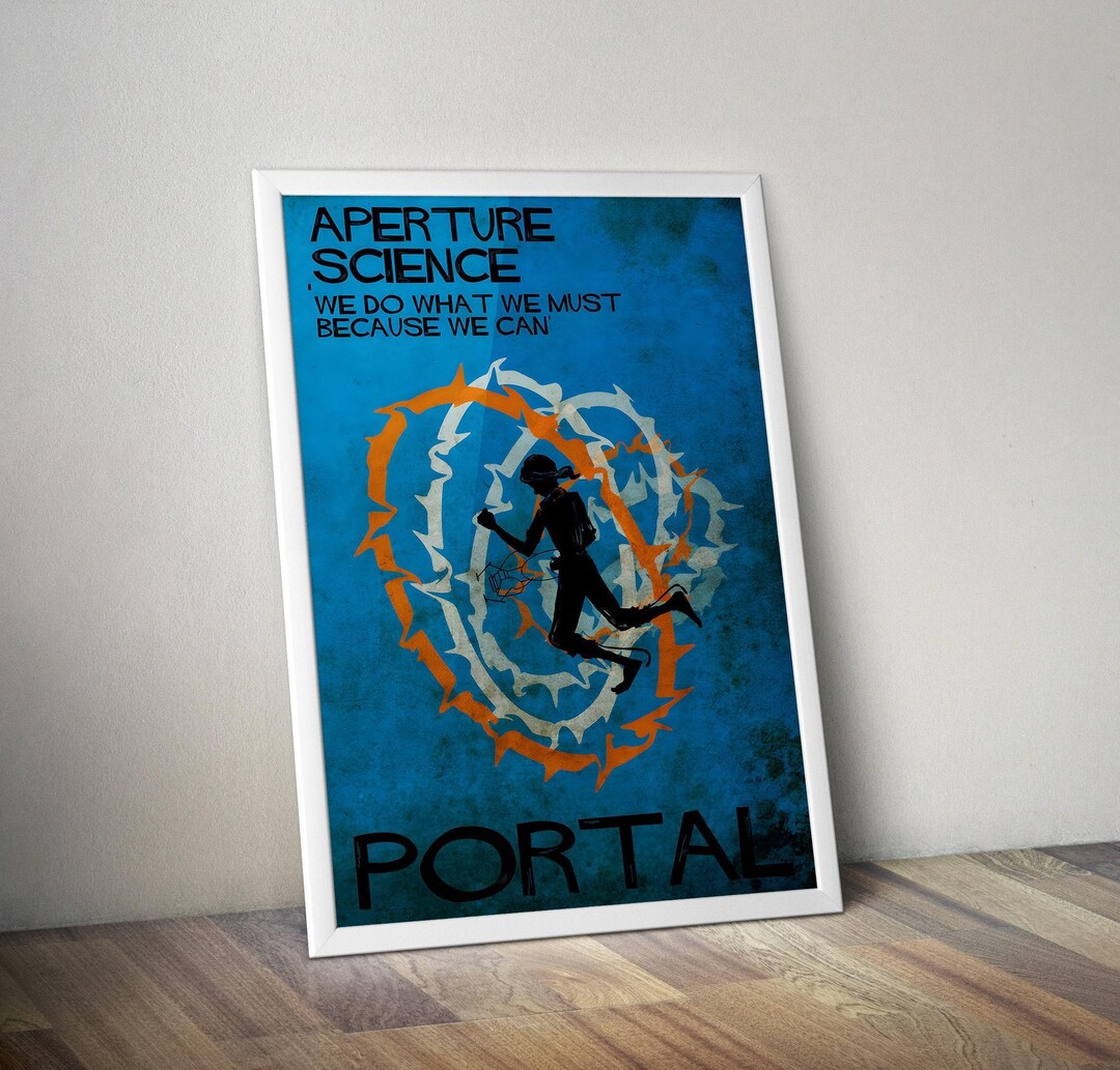 Portal Poster | Portal Prints | Aperture Science | Portal Chell Poster ...
