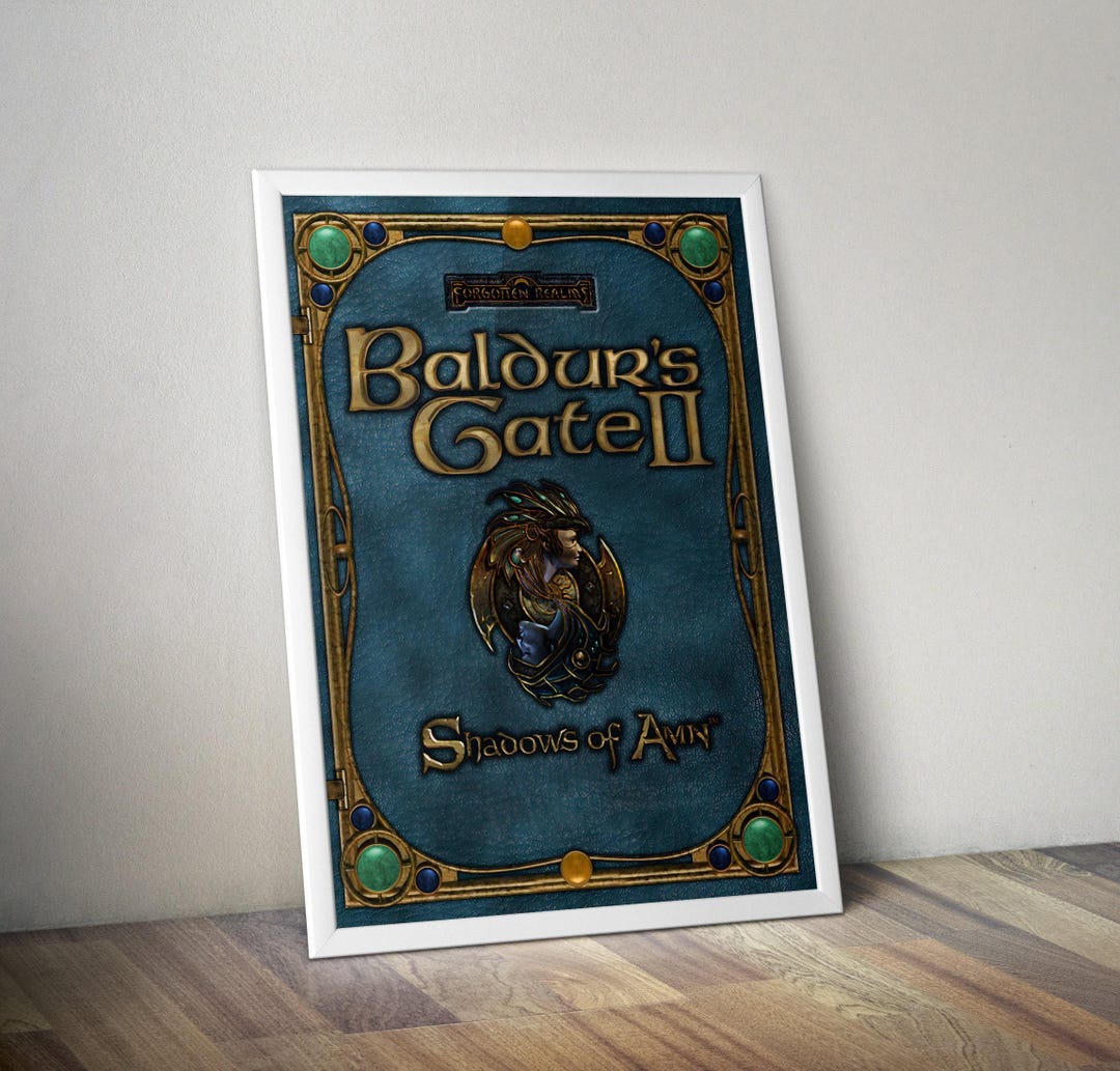 Baldur’s Gate II: Shadows of Amn Poster | Gaming Poster | Role Playing ...