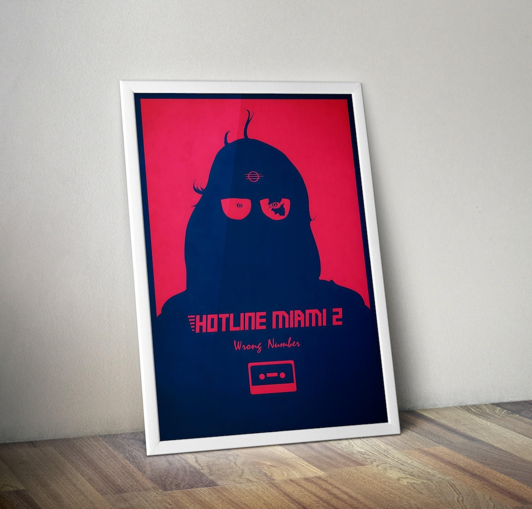 Hotline Miami 2 Poster | Gaming Poster | Hotline Miami Prints | Video ...