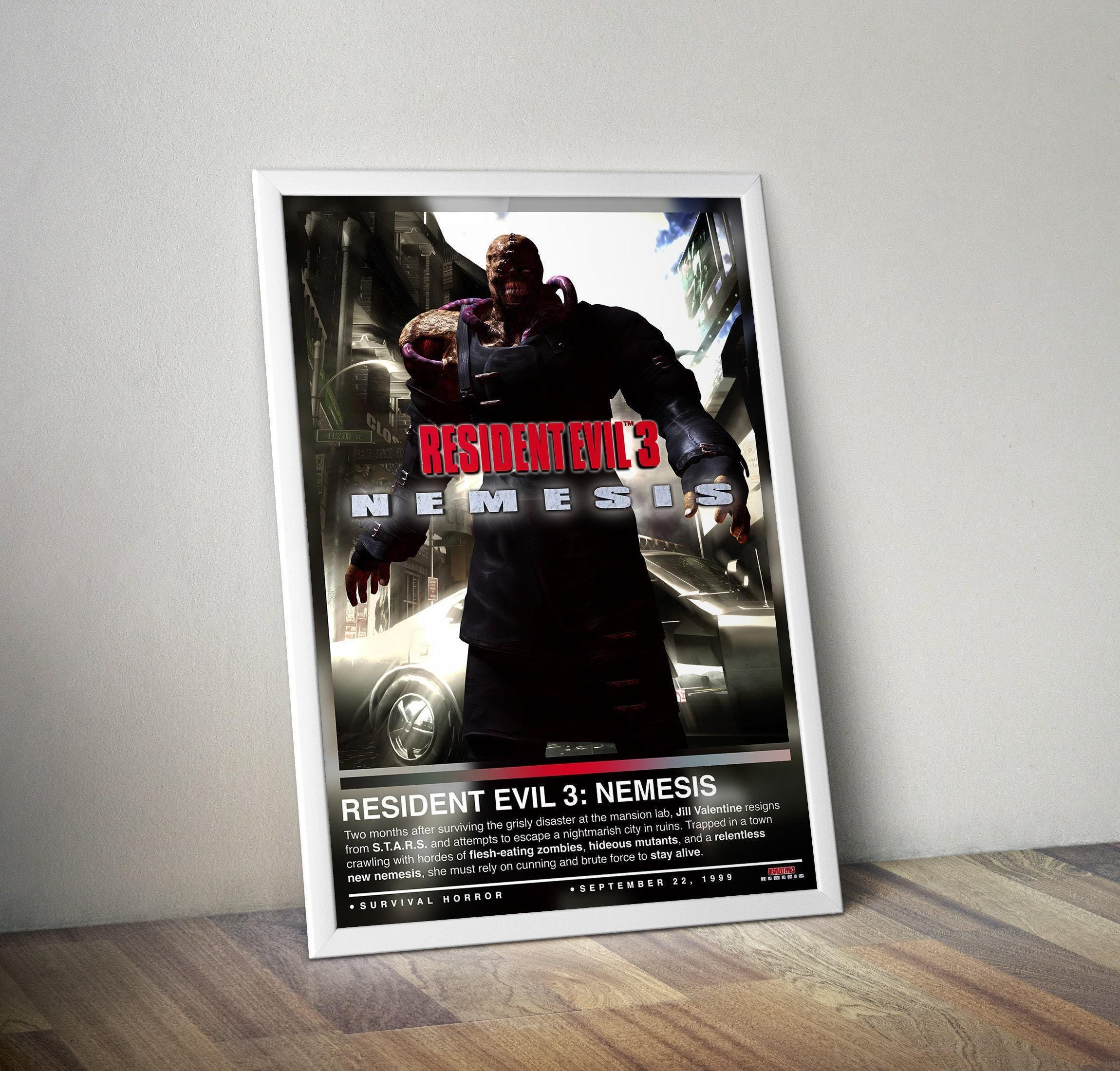 Resident Evil 3 Poster | Resident Evil Print | Gaming Poster | 4 Colors ...