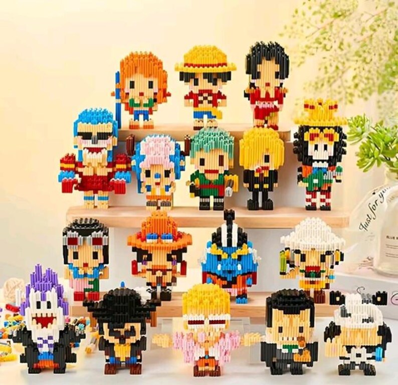 Cute Cartoon Block Mini Character Building Block Toys Game Character - Etsy