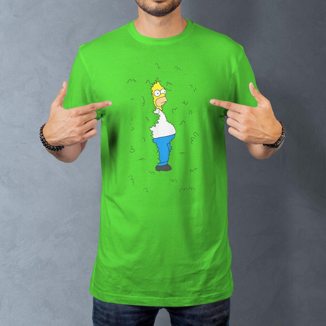 Homer Simpson Inspired T-shirt – Classic Cartoon Graphic Tee – Funny ...