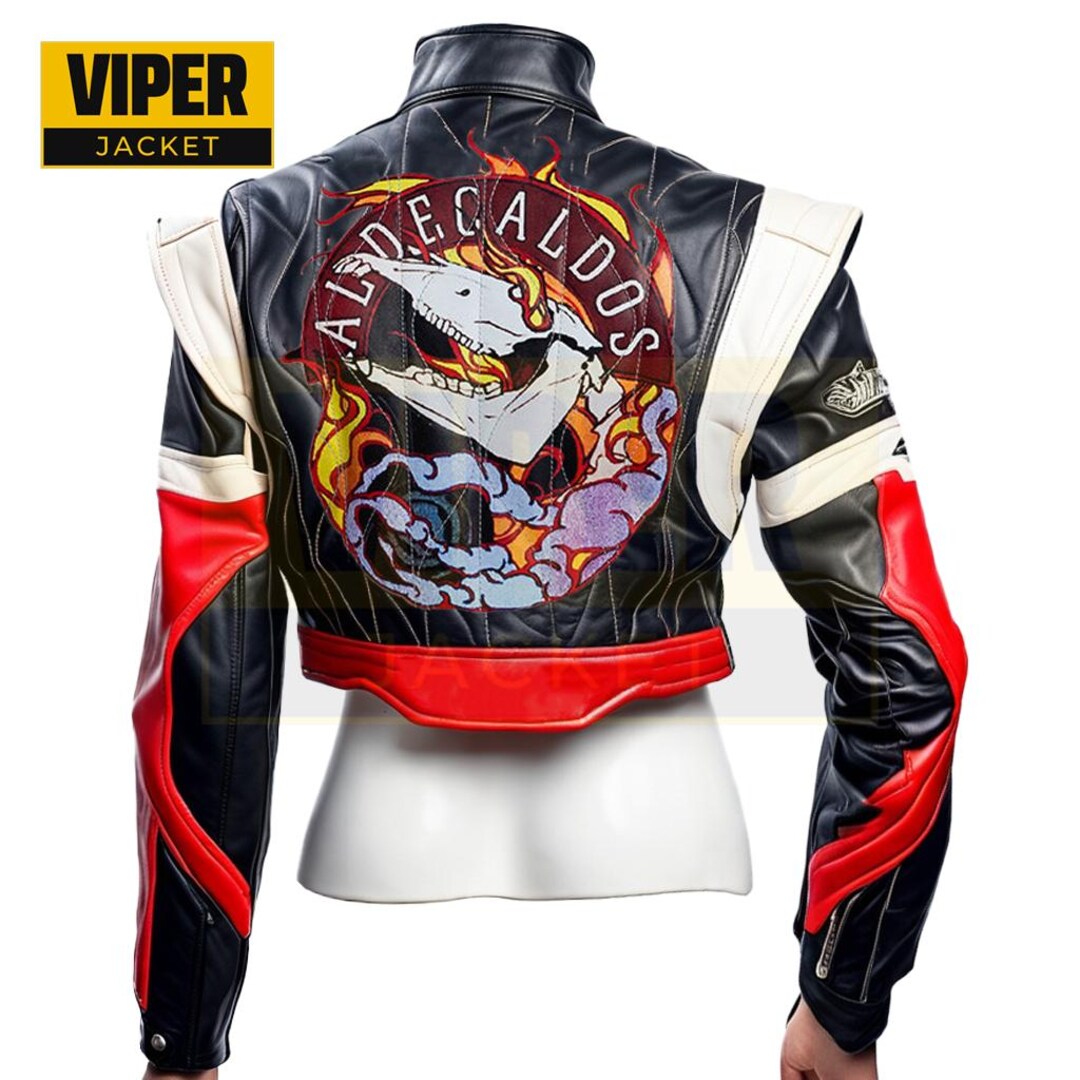 Panam Palmer Leather Jacket, Black and Red Leather Jacket - Nomads ...