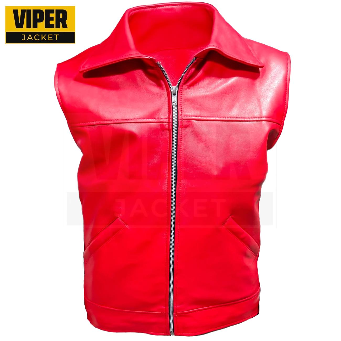 Handmade Terry Cosplay Costume, Bogard Leather Vest, Red Star FF ...