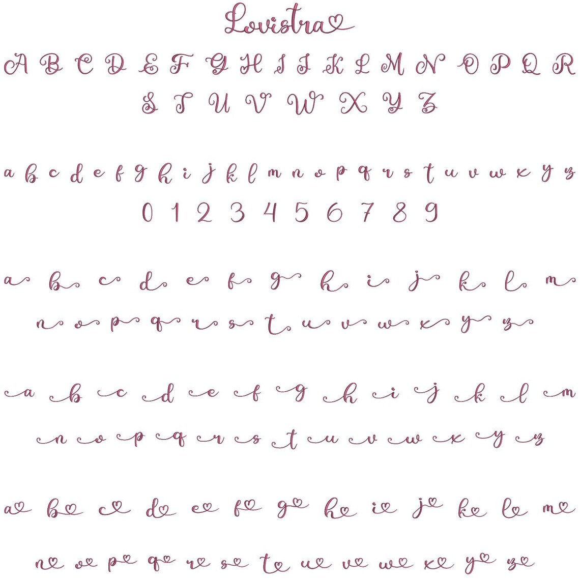 BX Cursive Machine Embroidery Font, Monogram Script Alphabet, Satin ...