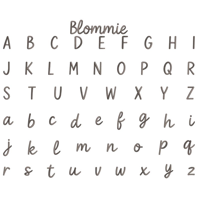 BX 3D Puff Font Machine Embroidery Designs Bundle, Full Alphabet ...