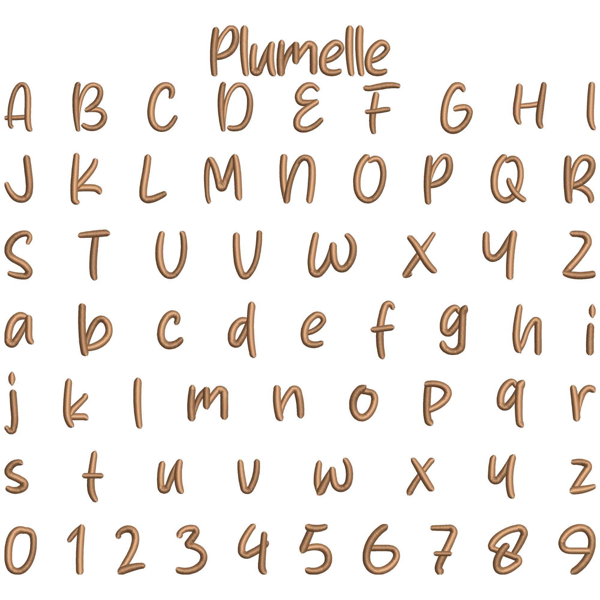 BX Cursive Machine Embroidery Font, Monogram Script Alphabet, Satin ...
