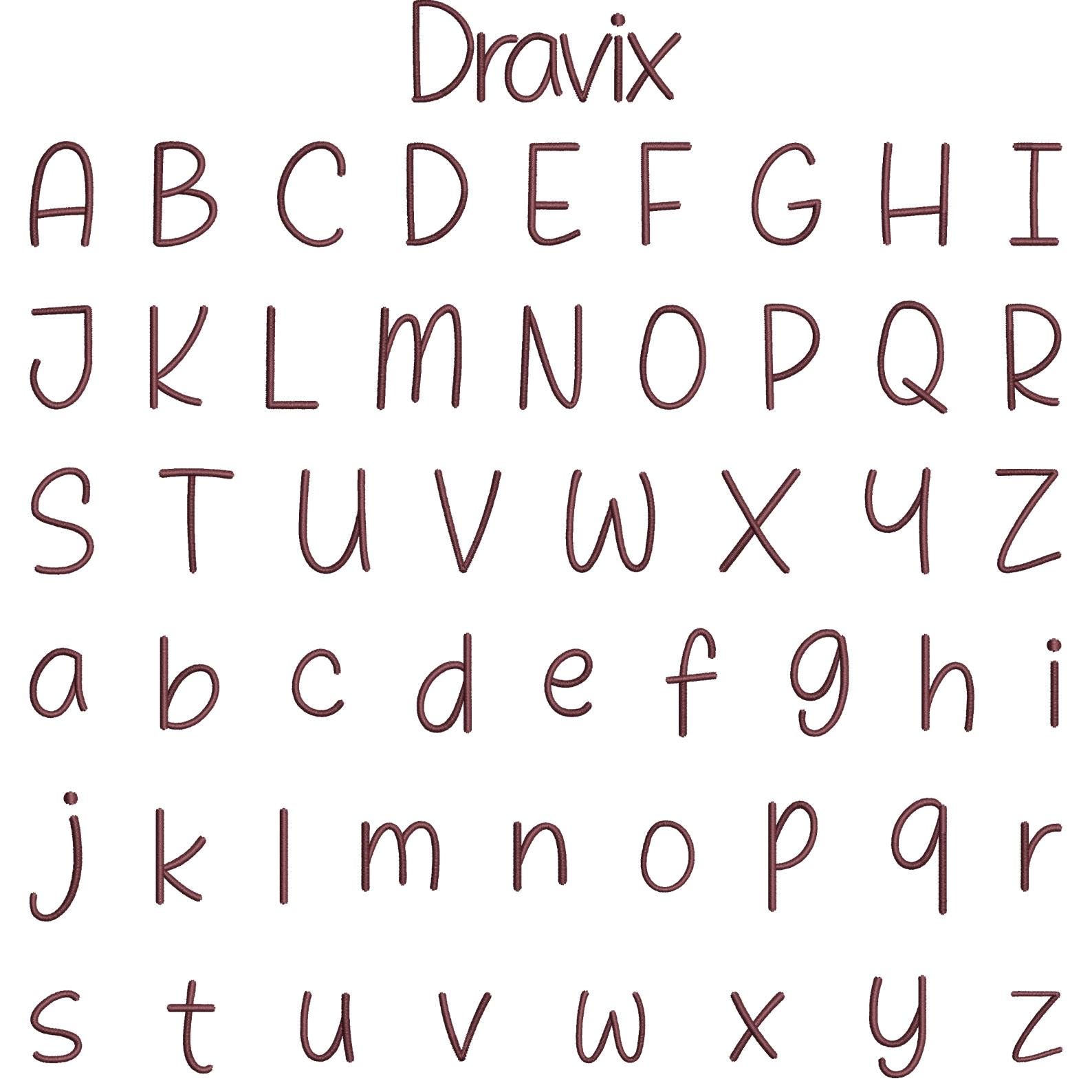 BX Cursive Machine Embroidery Font, Monogram Script Alphabet, Satin ...