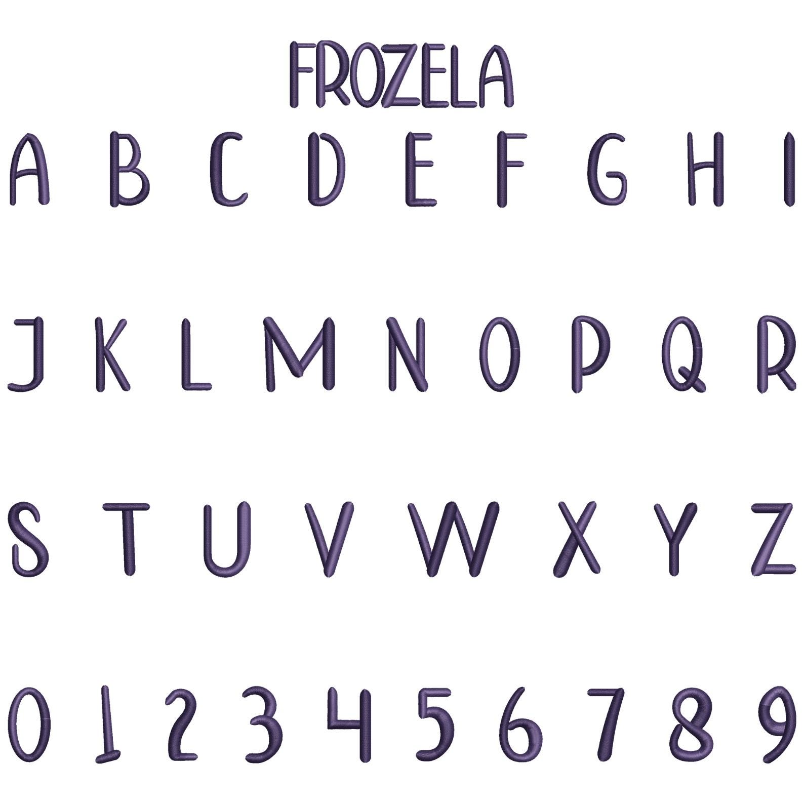BX 3D Puff Font Machine Embroidery Designs Bundle, Full Alphabet ...