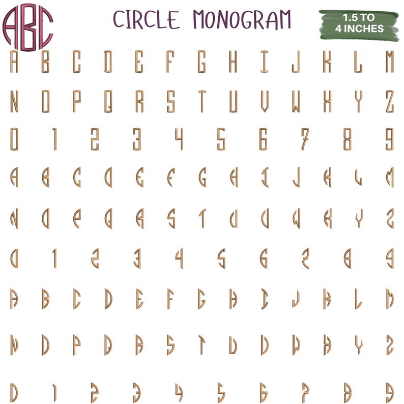 Embroidery Fonts Bundle Machine Embroidery Monogram Fonts Machine ...