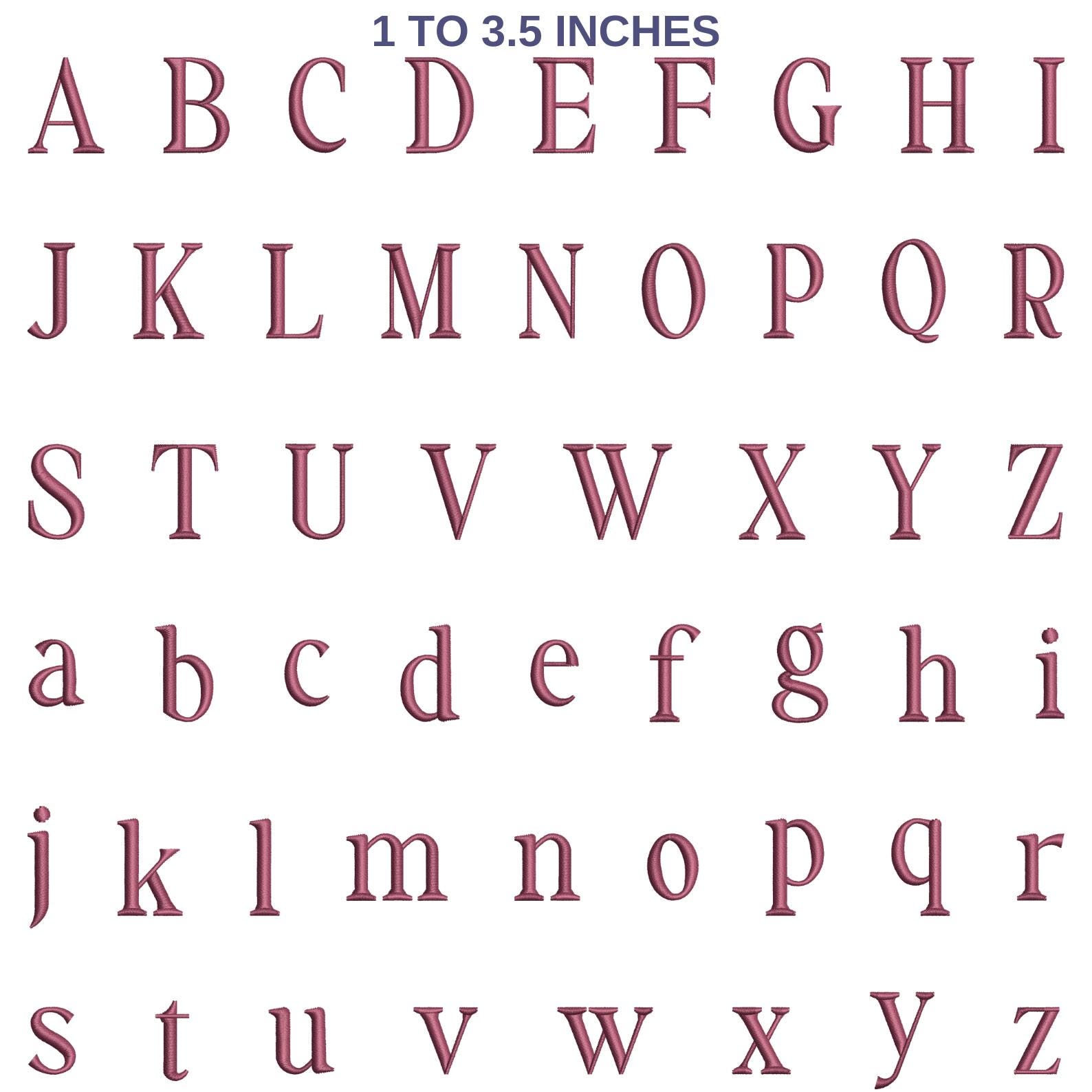 BX Duo Font Machine Embroidery, Signature Duo Font With Tails, Block ...