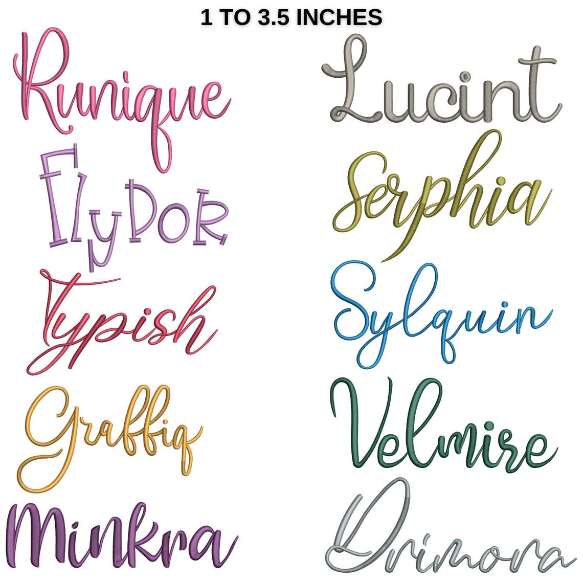 50 Modern Cursive Machine Embroidery Font, Monogram Script Alphabet ...