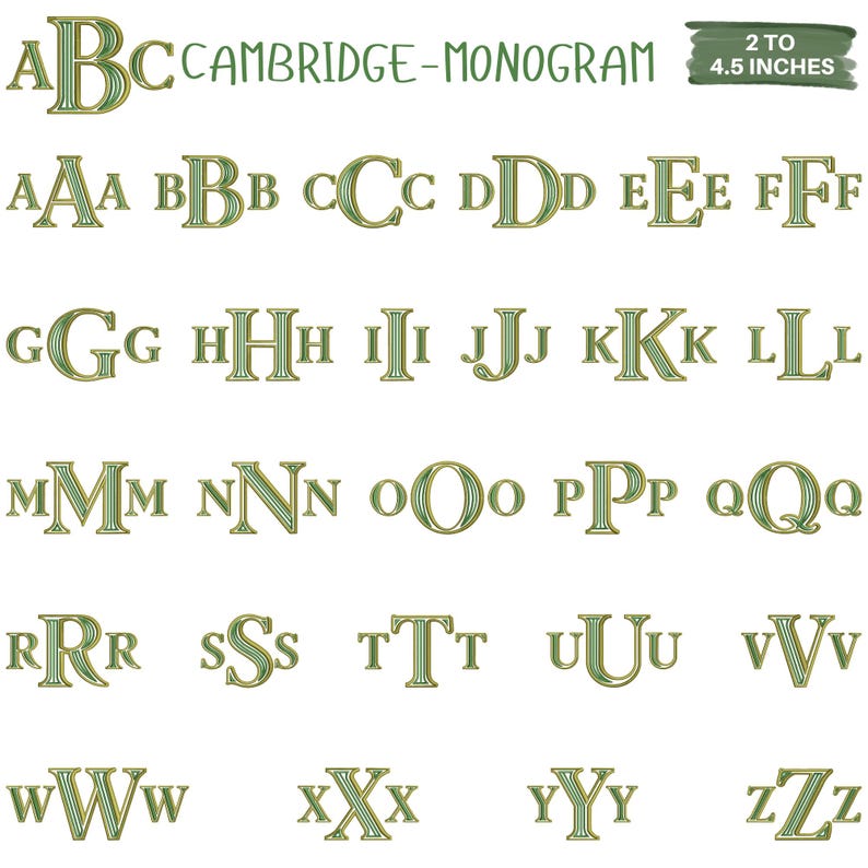 Embroidery Fonts Bundle Machine Embroidery Monogram Fonts Machine ...