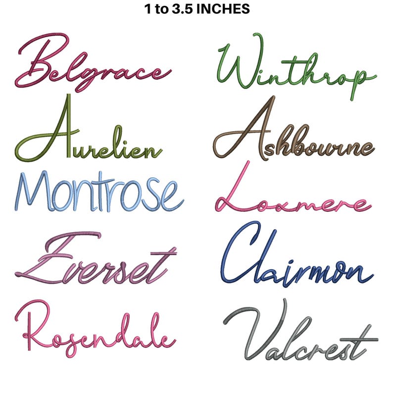 Embroidery Fonts Bundle Machine Embroidery Monogram Fonts Machine ...