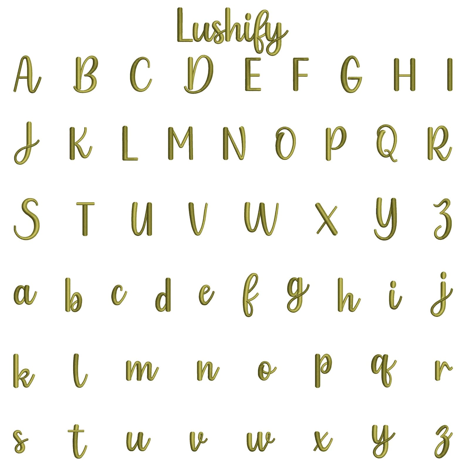 BX 3D Puff Font Machine Embroidery Designs Bundle, Full Alphabet ...