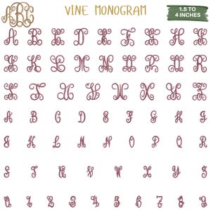 BX Monogram Embroidery Designs, Fishtail Monogram Machine Embroidery ...