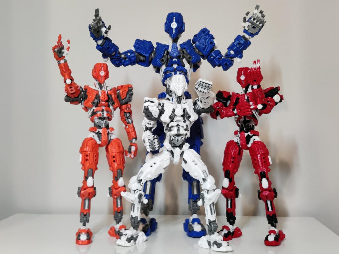 Muti-jointed|action Figure|7/9/12 Inch|robot|pre-assembled|desk Toy ...