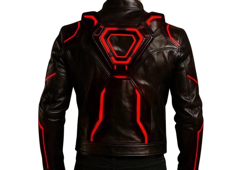 Handcrafted Tron Ares Inspired Leather Jacket | Jared Leto Sci-fi ...