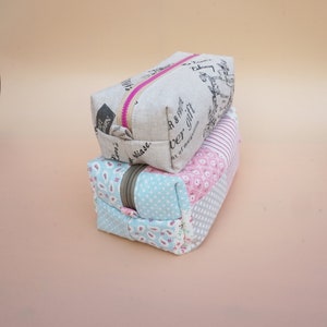 Boxy Bag PDF Sewing Pattern, Boxy Zipper Pouch Sewing Pattern PDF, Boxy ...