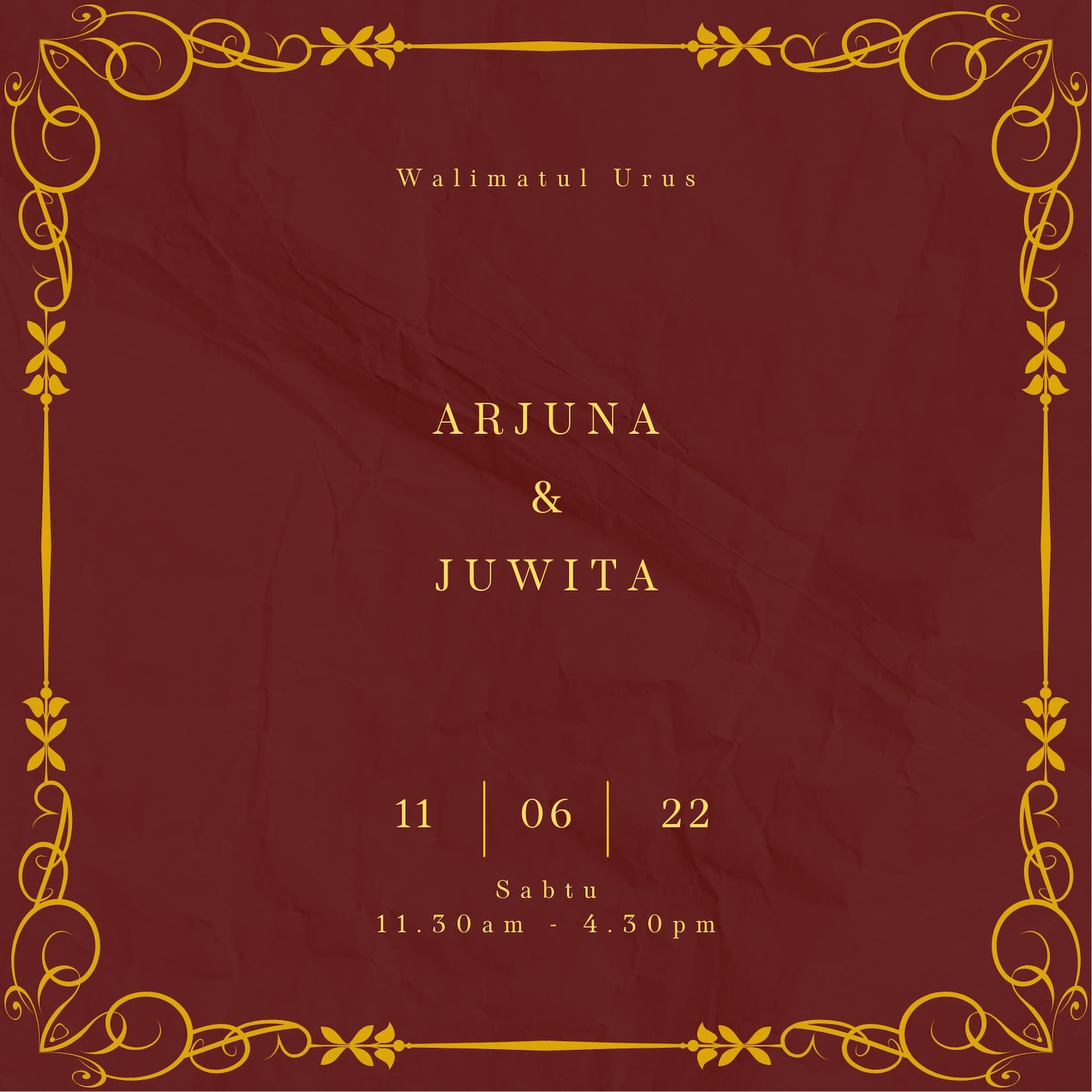 Malay Traditional Wedding Invitation Card - Etsy