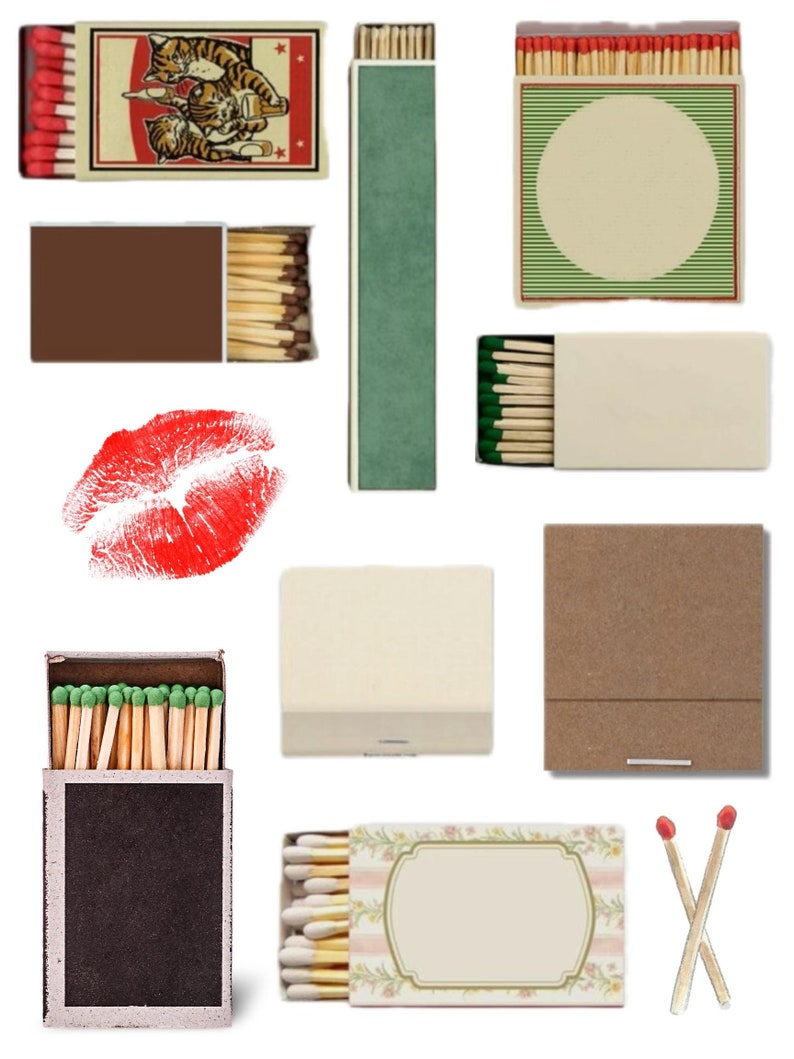 Match Box Art Template - Etsy