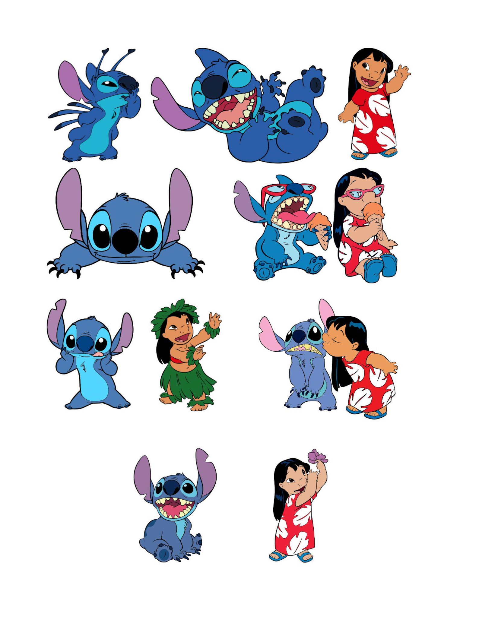 Lilo and Stitch Bundle PNG SVG - Etsy