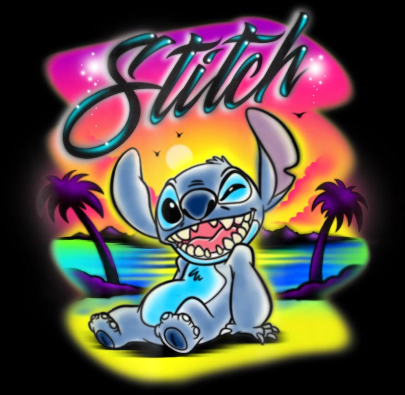 Lilo and Stitch, Stitch PNG, Stitch Airbrush File - Etsy