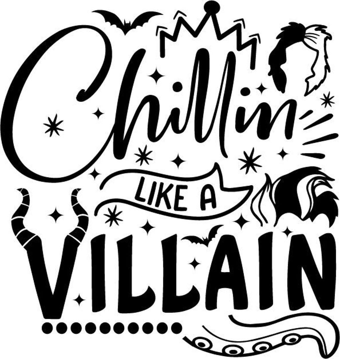 Villains Lineup, Digital Files, PNG, SVG, Cricut Files - Etsy