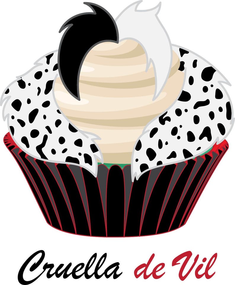 Disney Cupcakes, Villains, Digital Files, PNG, SVG, - Etsy