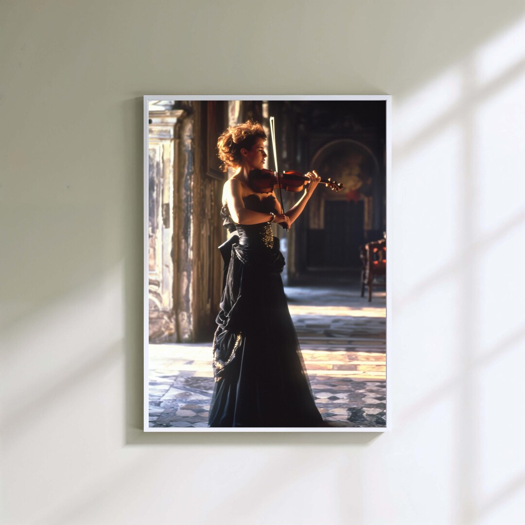 Venice Carnival Violin Print - Elegant Lady Playing Violin - Baroque ...
