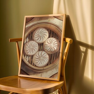 Dim Sum Art Print: Chinese Dumpling Illustration, Kitchen Wall Decor - Etsy