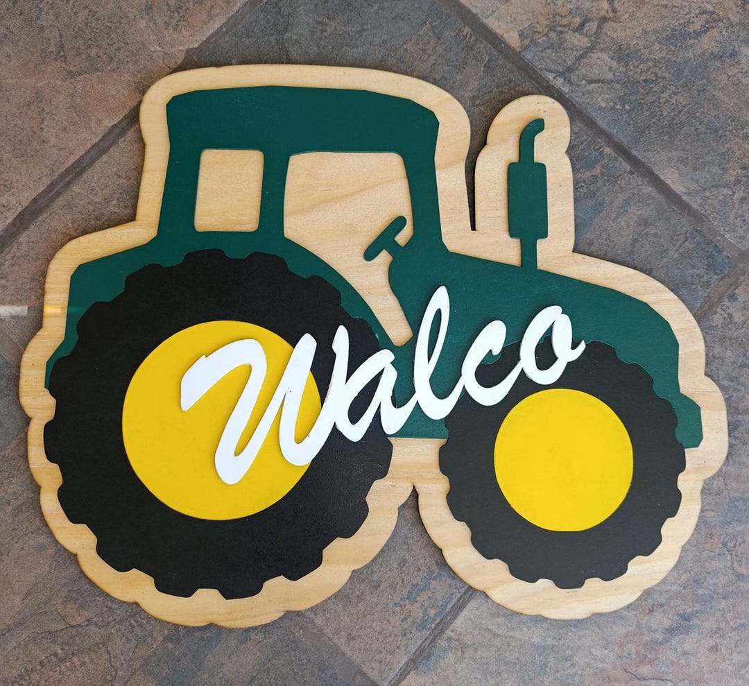 Tractor Wall Decor Layered LASERCUT DESIGN (lightburn and DXF File) - Etsy