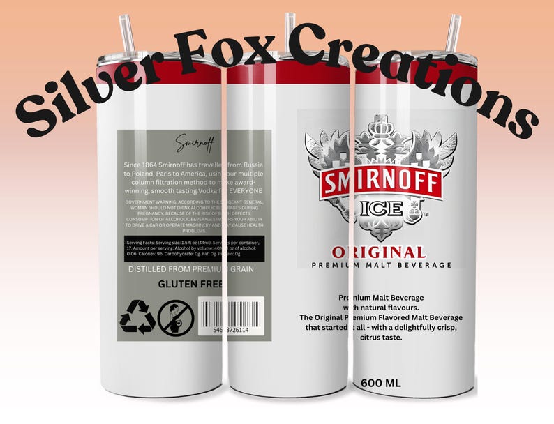 Smirnoff Vodka 20 Oz Tumbler Digital Design - Etsy Canada