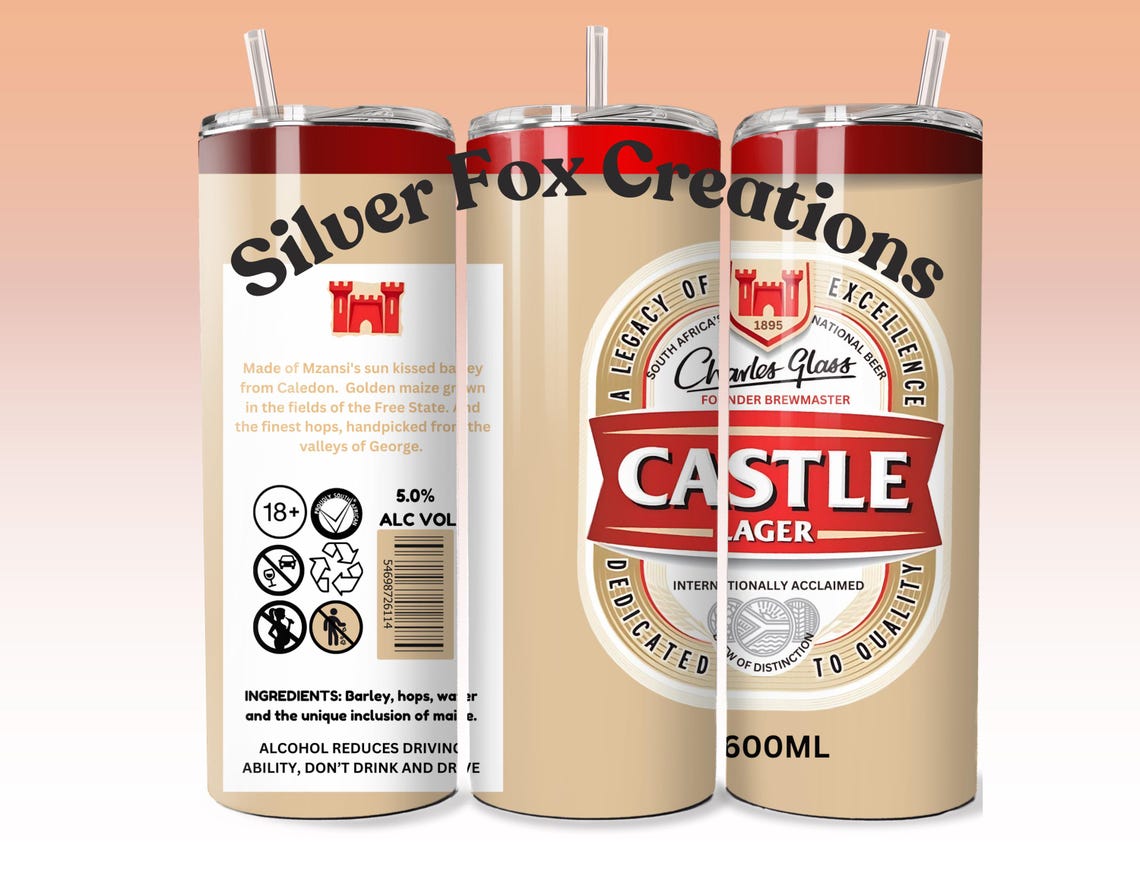 Castle Lager Beer 20 Oz Tumbler Digital Design - Etsy